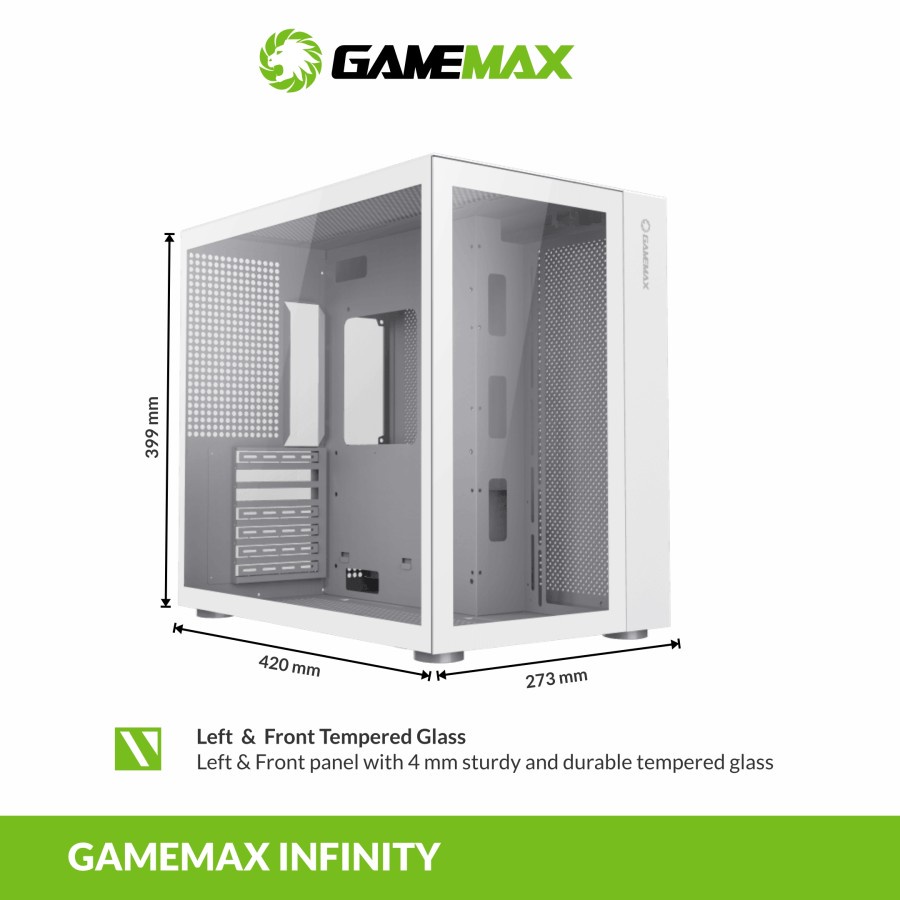 Gamemax Infinity ATX PC Case - Infinity ATX Gaming Computer Case ...