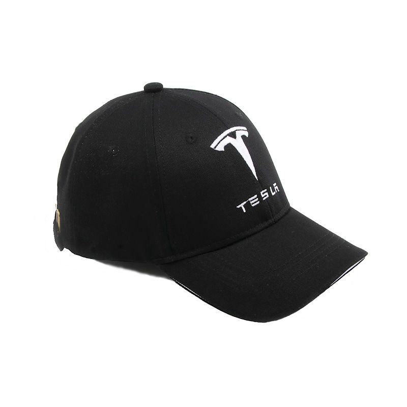 Tesla car shop custom work cap embroidery sunshade baseball cap MODEL S ...