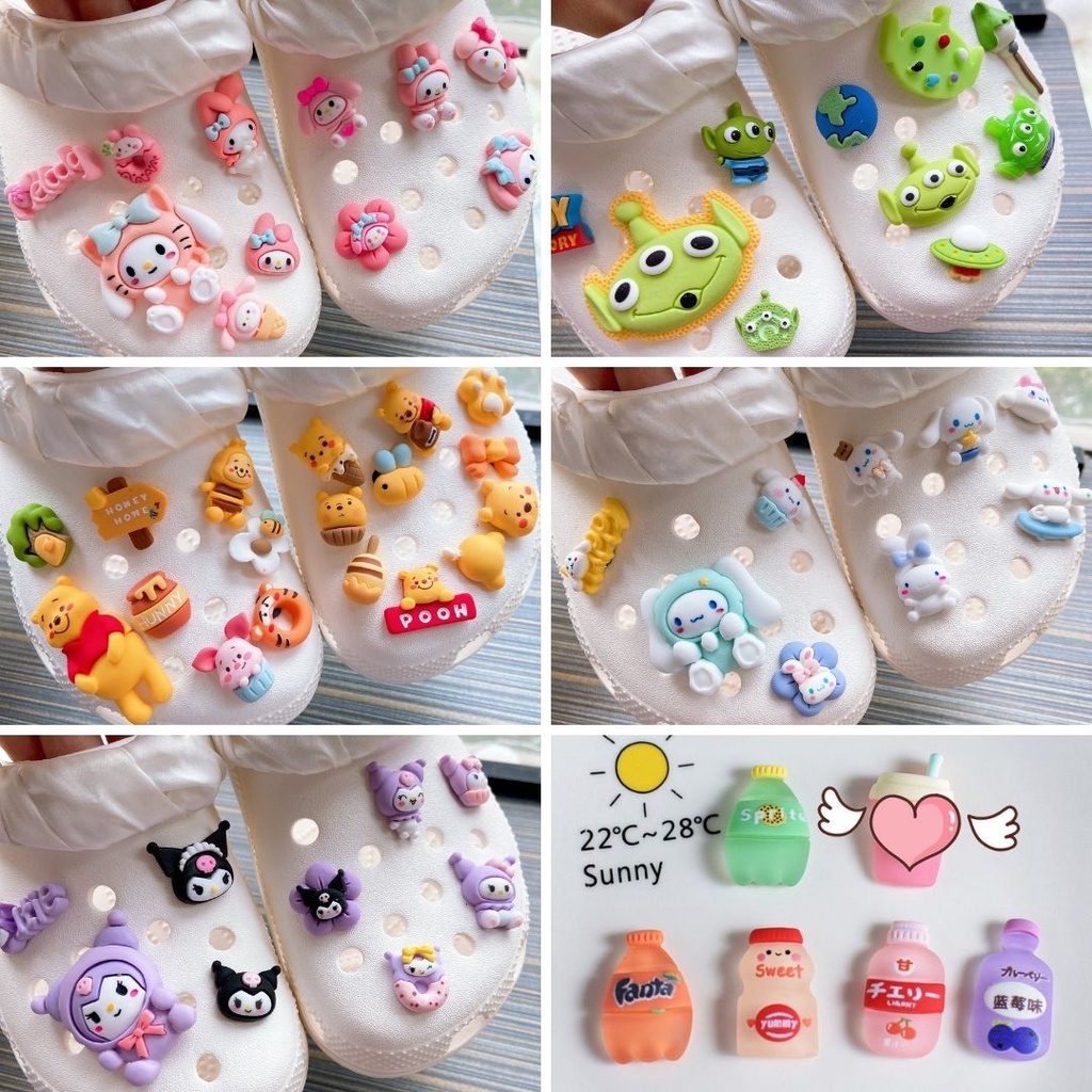 《Cartoon Series》croc Jibz Charm Button DIY Accessories For Shoe Shoe ...
