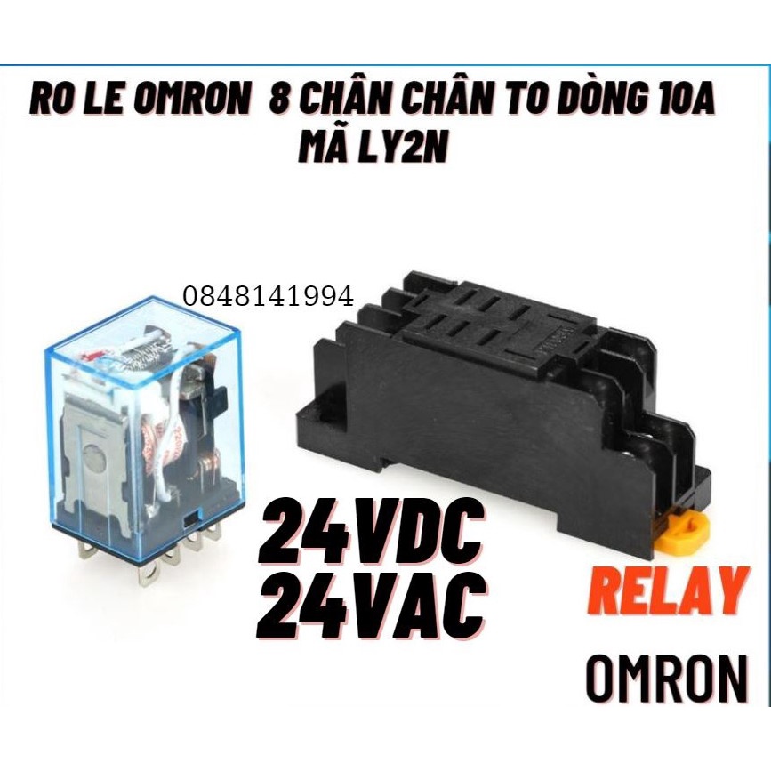 Relay omron LY2N 10A 12 - 220V 8 Pin, relay omron 10A 8 Pin, relay ...