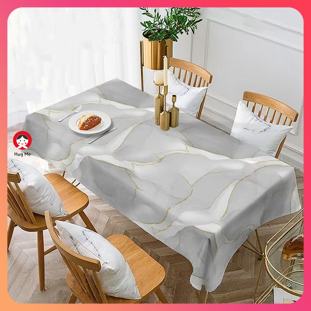 Ramadan Marble Pattern Thickened Waterproof Tablecloth Modern ...
