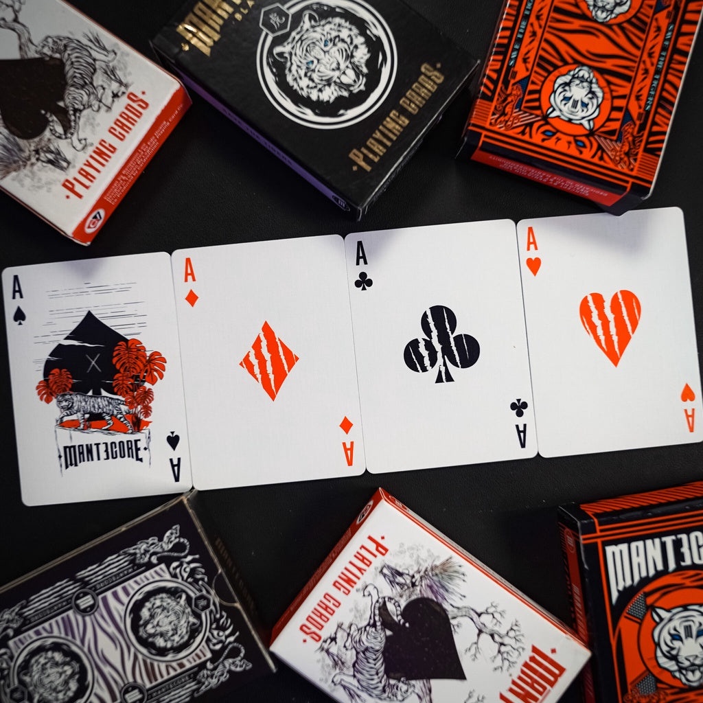 Mantecore Playing Cards v3: Mantecoremmunity Tiger Edge Side Printed ...