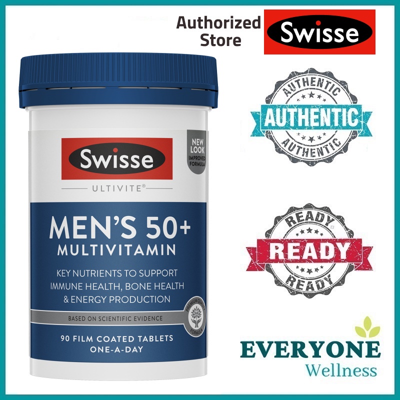 [Local Delivery] Swisse Men's Ultivite 50+ Multivitamin 90 Tablets | Shopee Singapore
