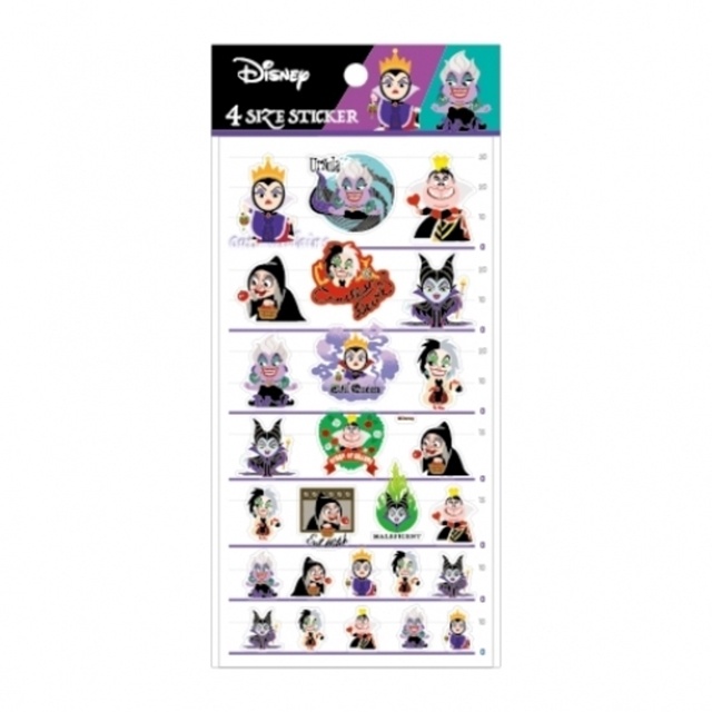 Small Auditorium Disney Villain Transparent Sticker Set (Multiple Sizes ...