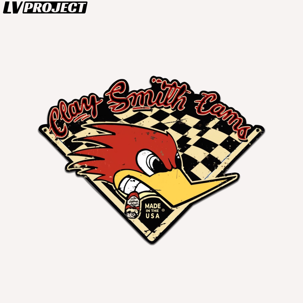 Clay Smith Cams Horse Power Sticker 10cm Vinyl Waterproof Motorcycle ...