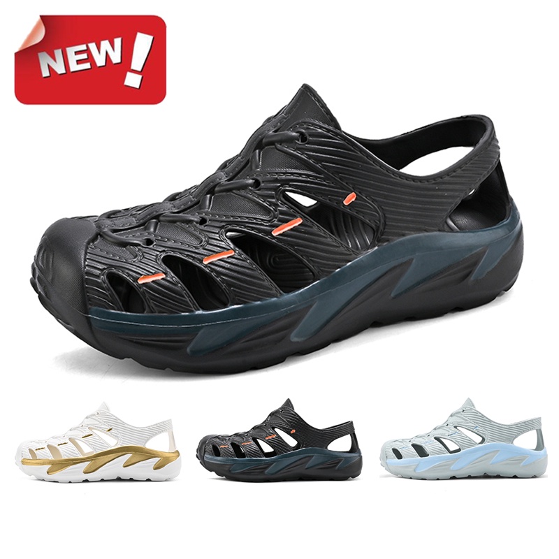 Men Outdoor Breathable Anti Slip Casual Sandals Black Light Soft ...