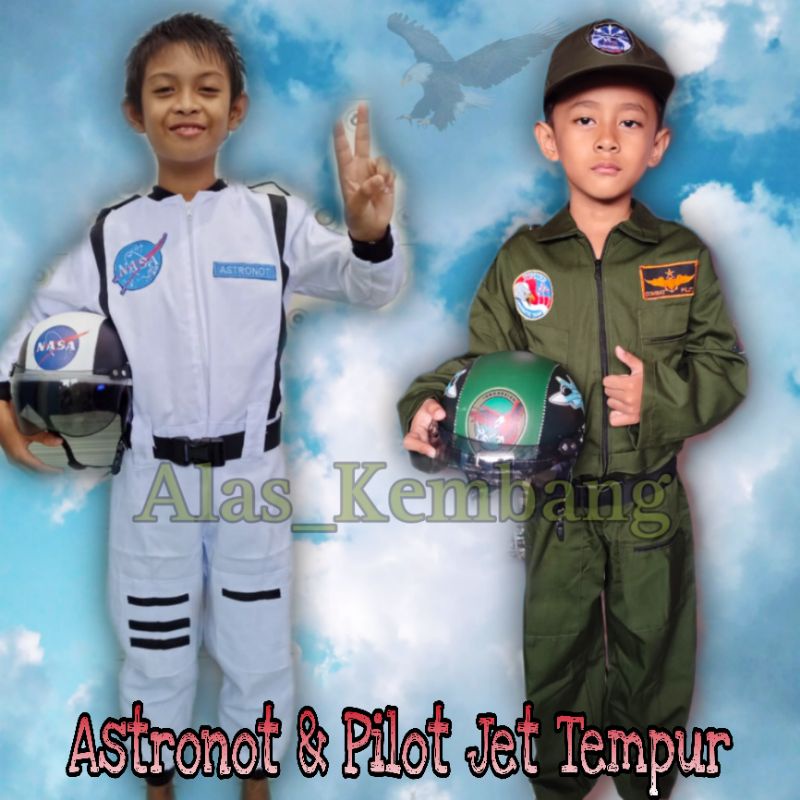 CHILDREN'S FIGHTER JET PILOT COSTUME / Children's ASTRONAUTS (Warpak ...