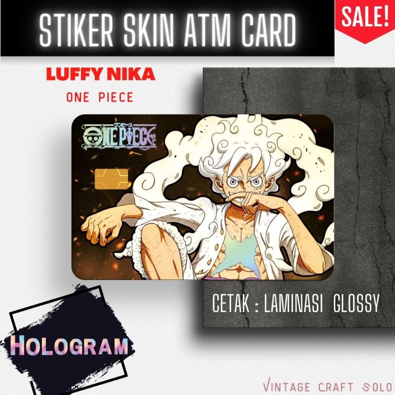 New! One Piece Luffy Gear 5 Hologram Premium ATM Skin Card Sticker FREE ...