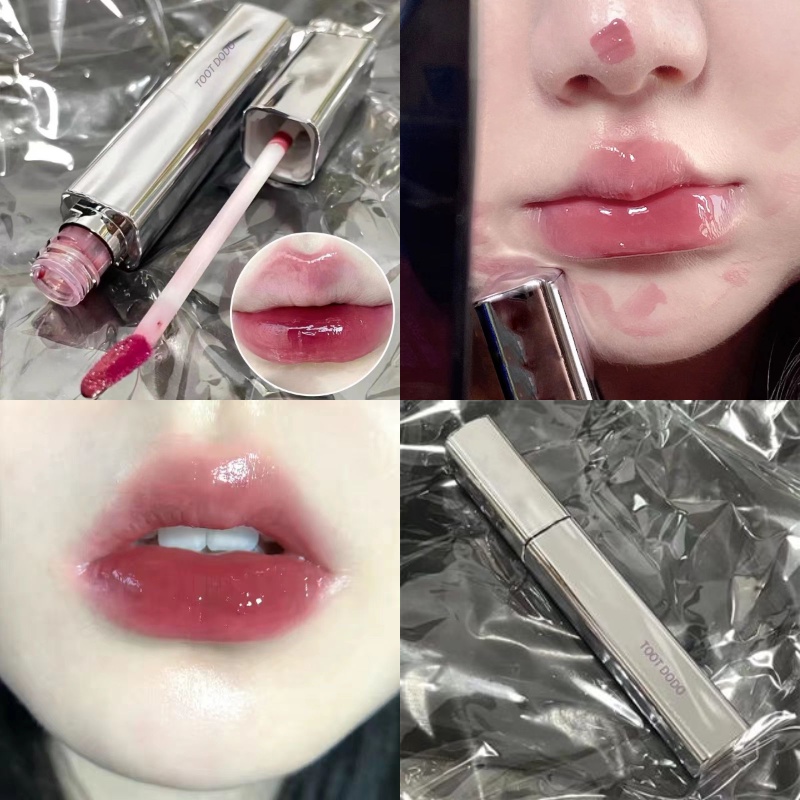 TOOT DODO Silver Tube Mirror Lip Gloss Lipstick Nourishing Plump Water ...