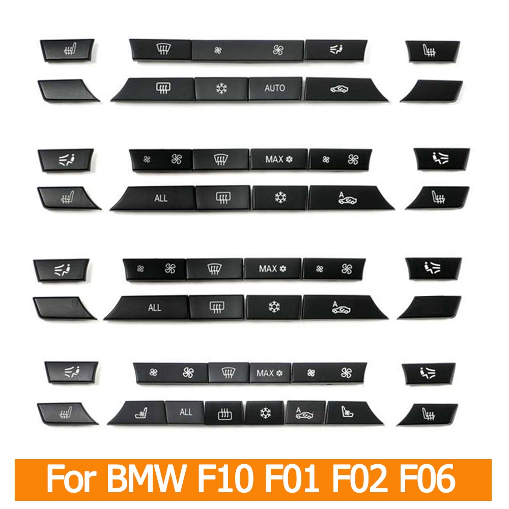 Dashboard Air Conditioner Buttons Cover Caps Replacement For BMW 5 6 7 ...