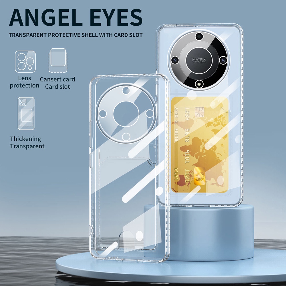 Clear Airbags Card Slot Wallet Soft Silicone Back Cover For Huawei ...