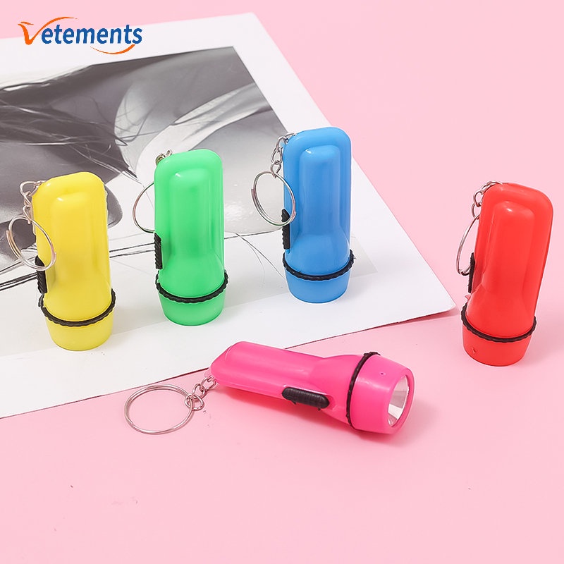 1 Piece Random Color Hangable Keychain Small Torchlight/ Home Emergency ...