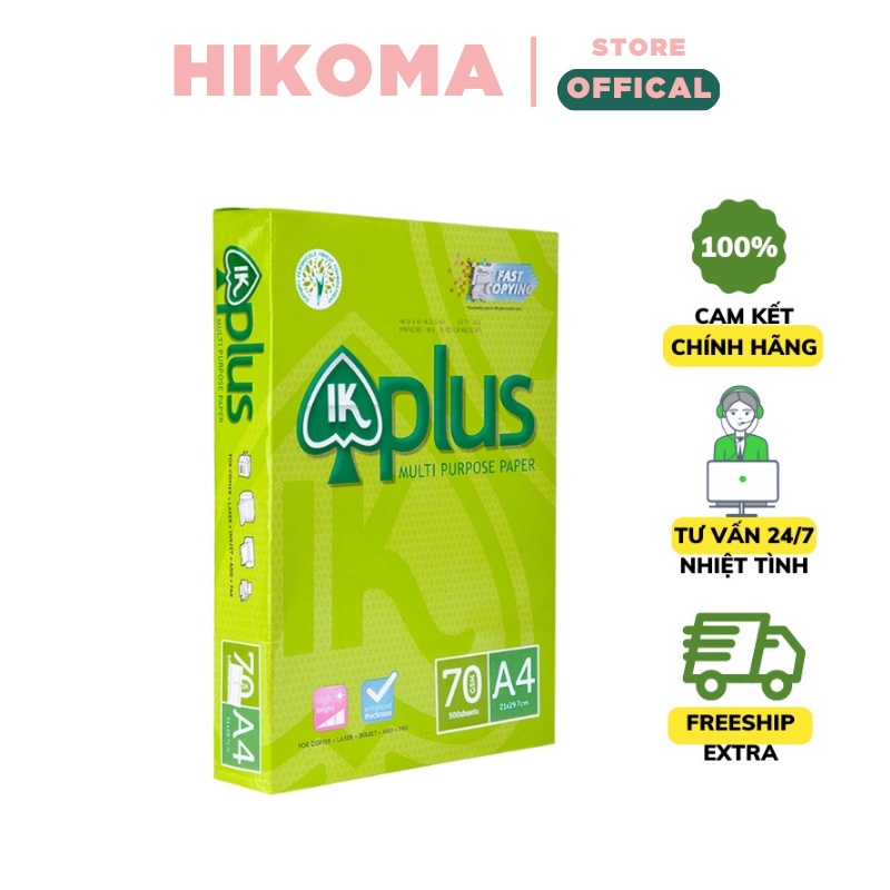Ik PLUS a4 / a5 printing paper 70gsm - 500 sheets/book - high quality stationery a4 paper ...