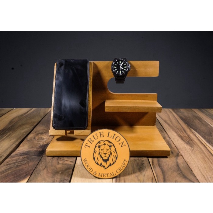 KAYU HP Cellphone Holder+ Watch/Wooden Cellphone STAND/Watch STAND ...
