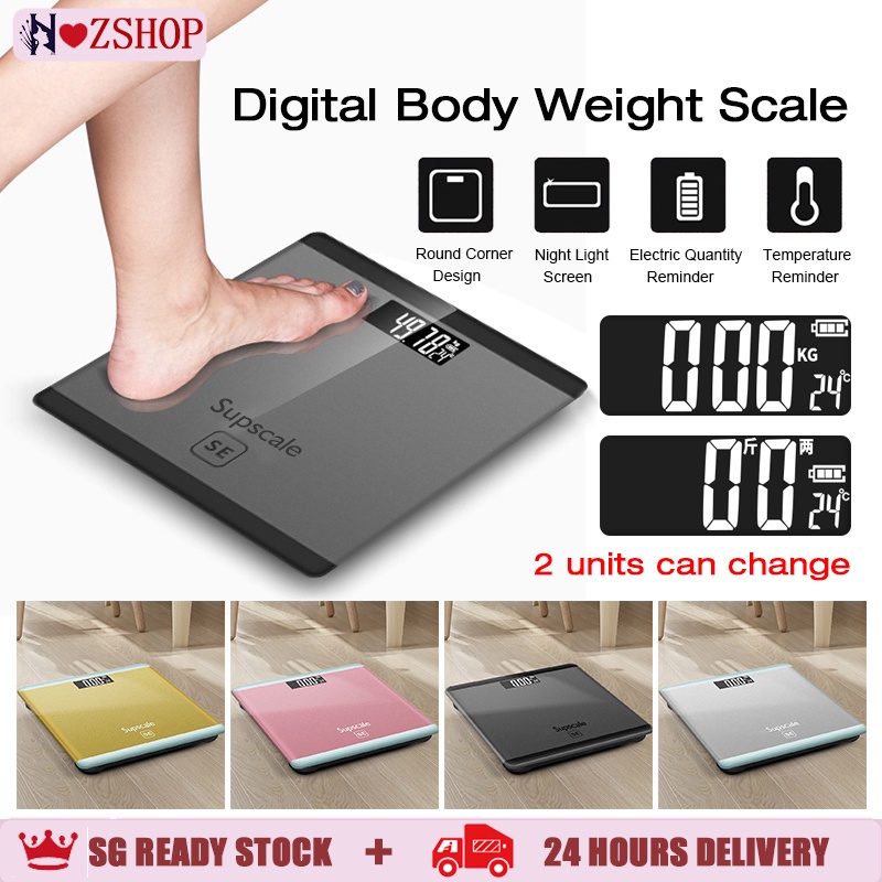 [Sg seller] Weighing Scale Body Scale LCD Display Digital Body Weight ...