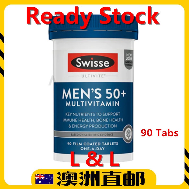 Swisse Men's Ultivite 50+ Multivitamin 90 Tablets | Shopee Singapore