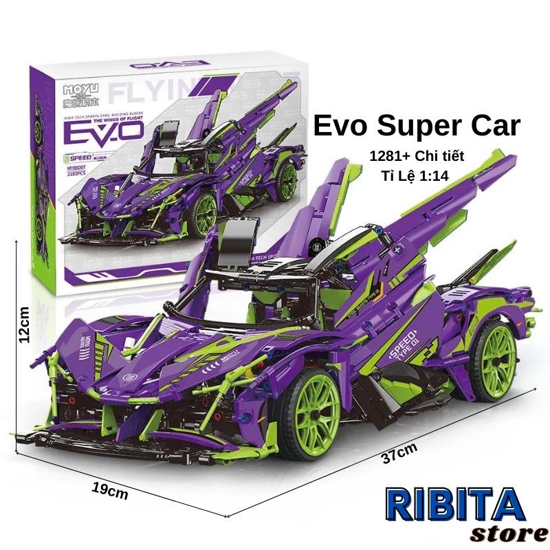 Super EVO 1281 SUPER CAR ASSEMBLY MODEL 1:14 SCALE, GENUINE MOYU ribita ...