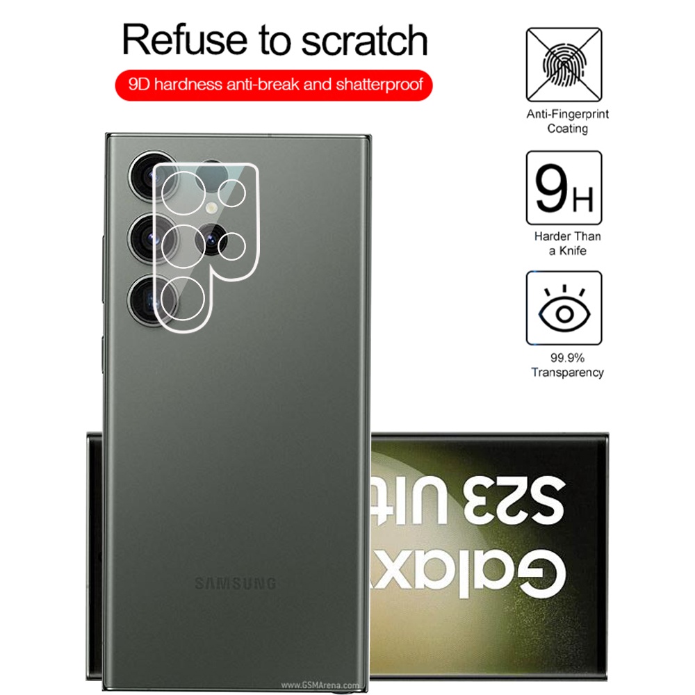 3D Transparent Tempered Glass For Samsung Galaxy S23 S23 Plus Camera ...