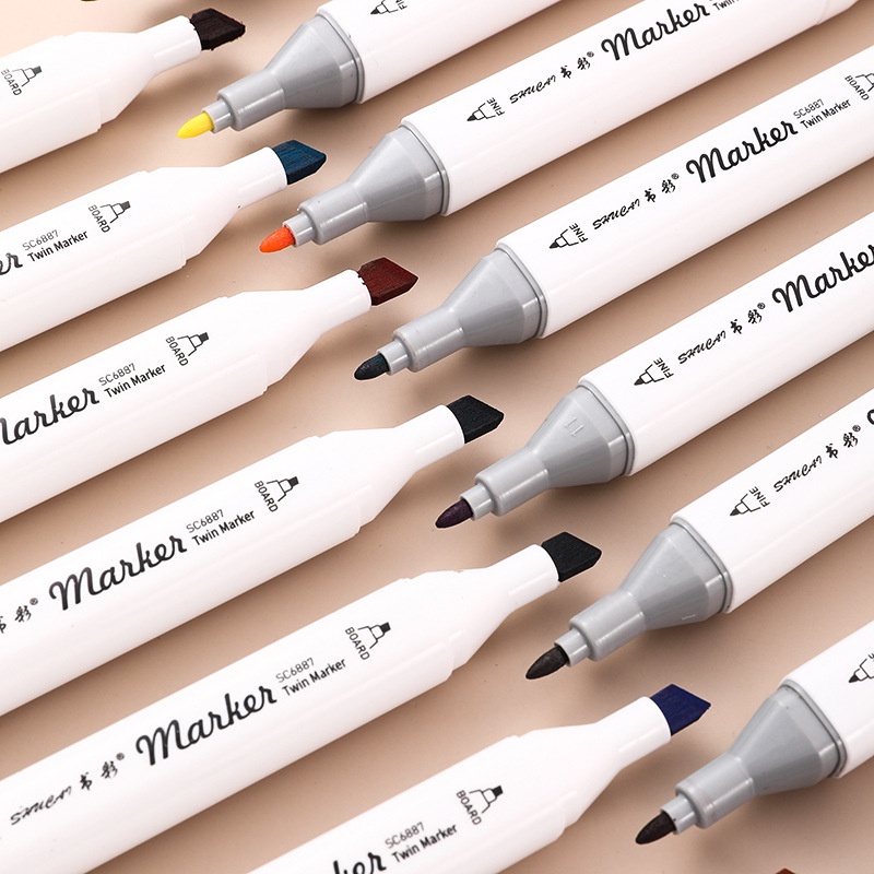Cool Colors Art Marker Double Head Alcohol Based Brush Pen Sketching ...