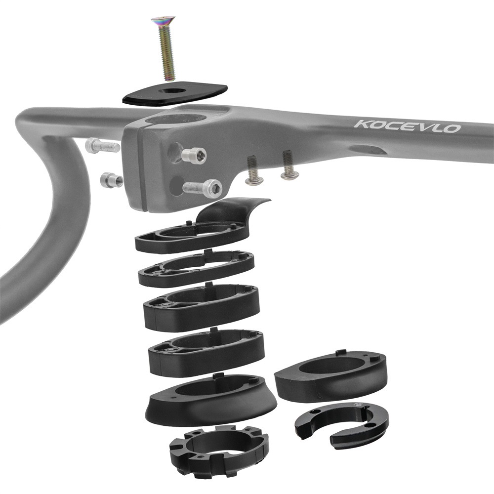 KOCEVLO Road Bike Carbon Handlebar Integrated Route Aero Road Handlebar ...