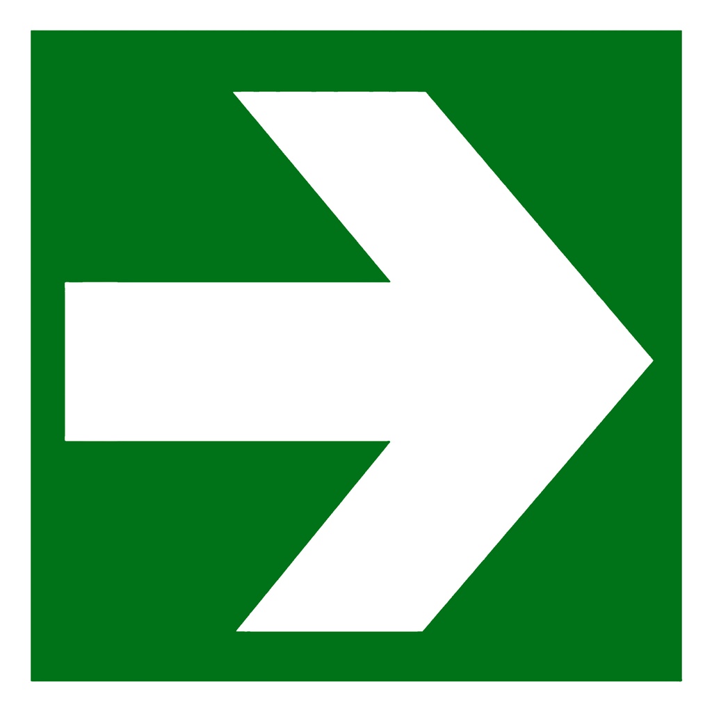 Safety Sticker IMO Shipping Arrow Sign Right Size 15x15/Safety Sticker ...