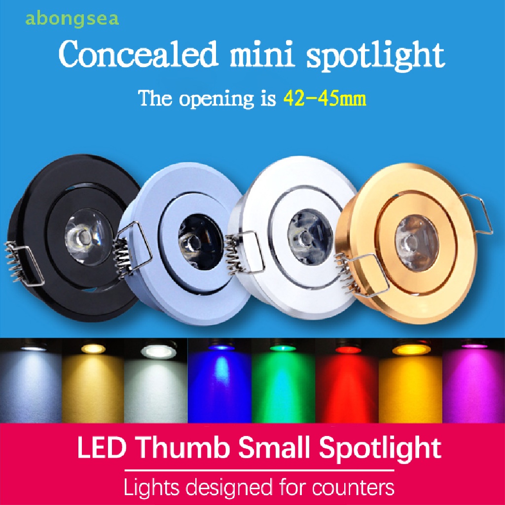 abongsea Mini Led Down Light 3W 1W Dimmable Spot Light Recessed Lights ...