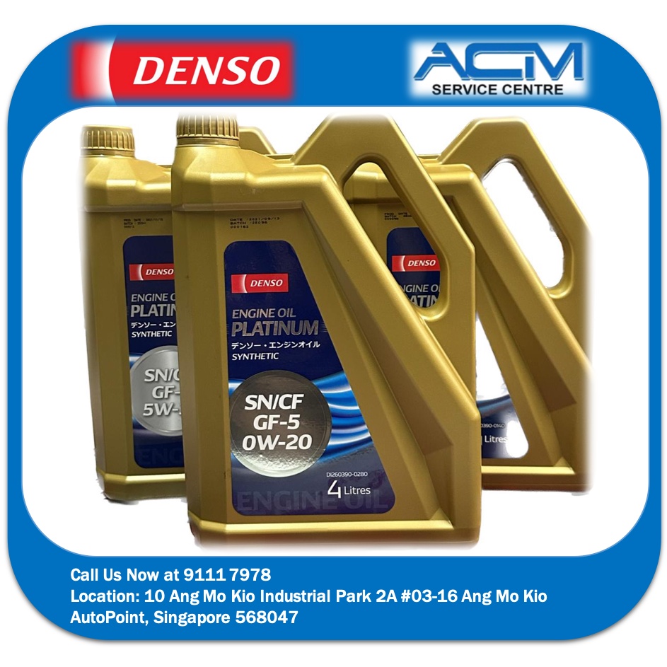 Car Servicing with Denso Fully Synthetic Engine Oil Formulated in Japan ...