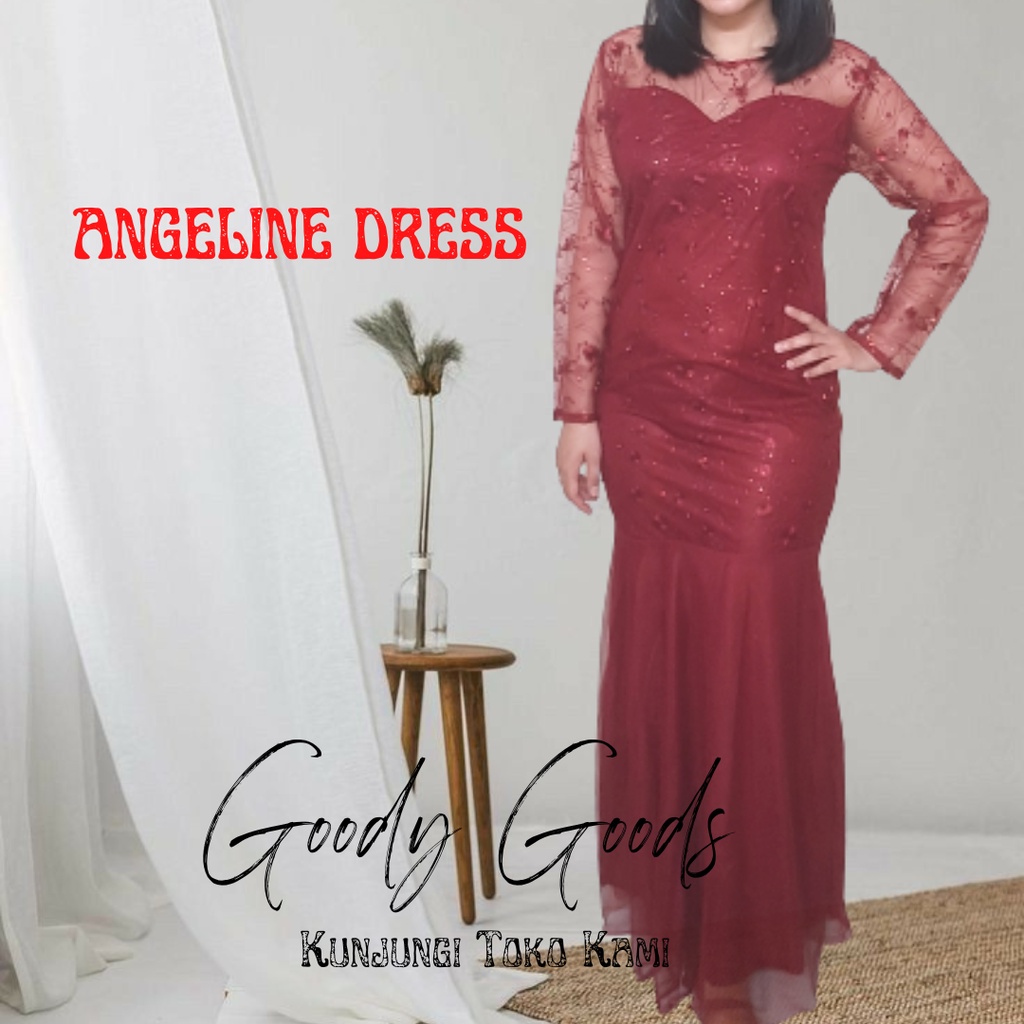 Maxi Angeline dress/Maxi Model Tile Mutiara Import/Maxi Women Party ...