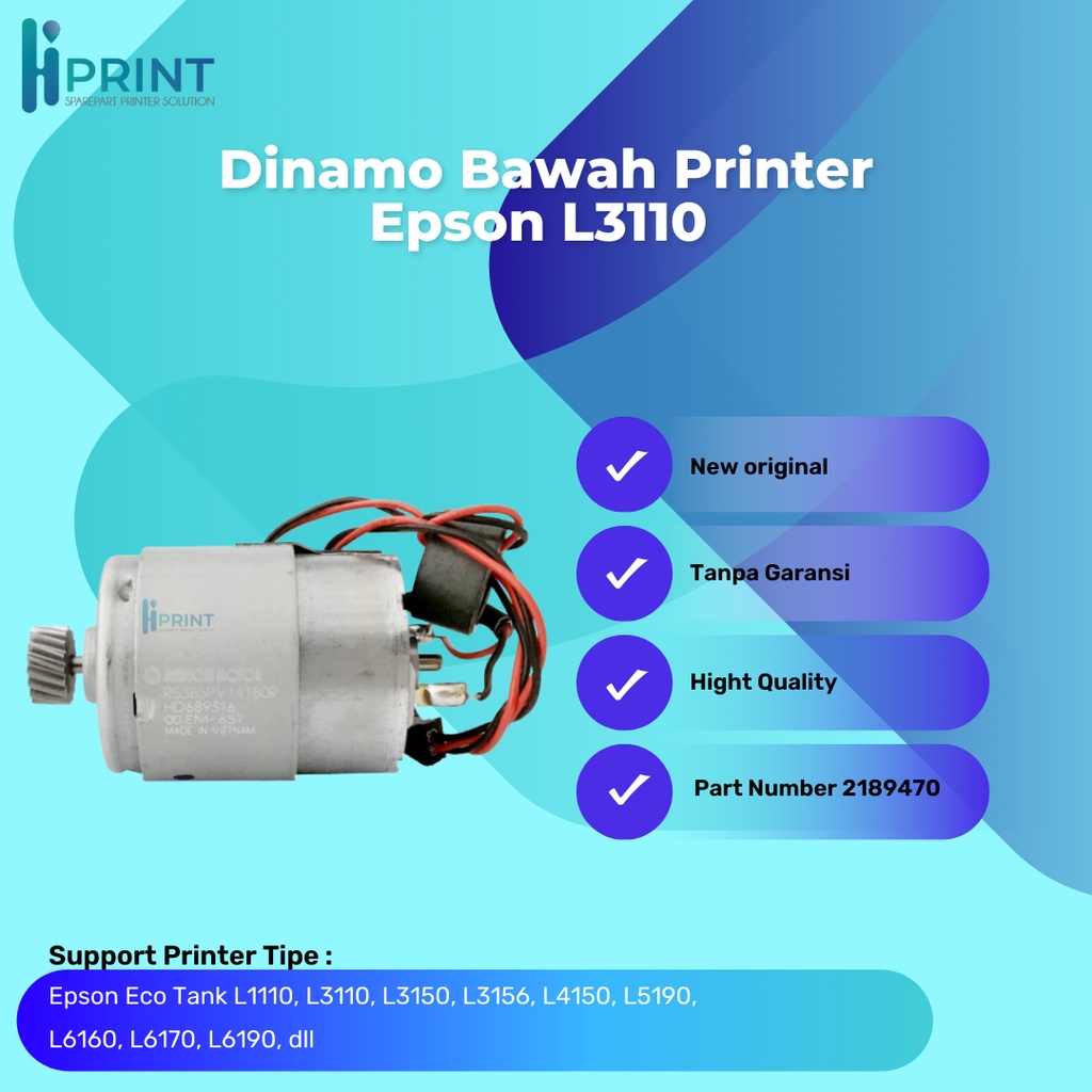 Dynamo Motor Bottom Printer Epson L3210 L1110 L3100 L3101 L3110 L3116 ...