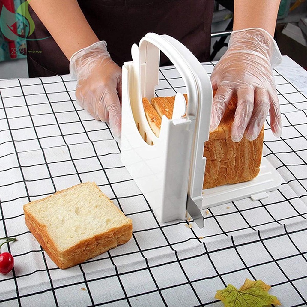 Bread Slicer Foldable Toast Slicer Adjustable Toast Slicing Machine ...