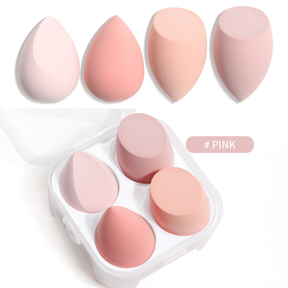 Set of 4 soft makeup sponges for beauty ladies（no box） | Shopee Singapore