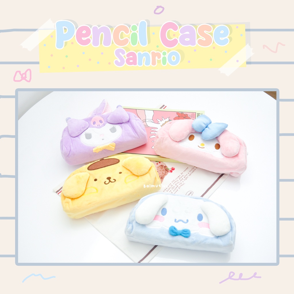 Sanrio Cinnamoroll Kuromi My Melody Pompompurin Pencil Case | Shopee ...