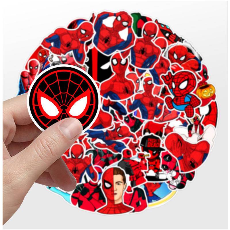 Spiderman Stickers Marvel Stickers (50 Sheets/100 Sheets Non-Repetitive ...