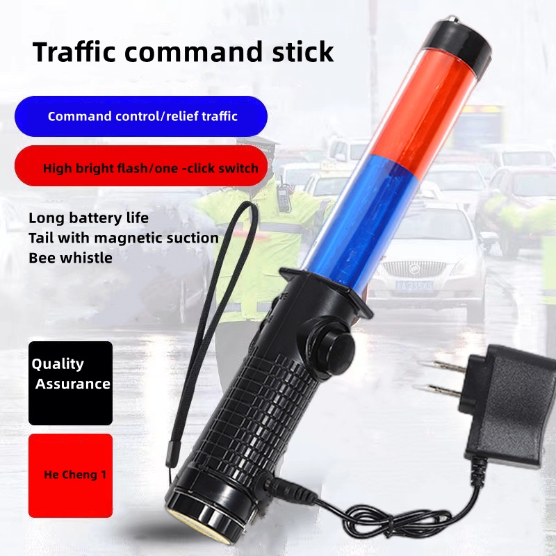 LED Traffic Batons Light Concert Glow Sticks Flash Warning Emergency ...