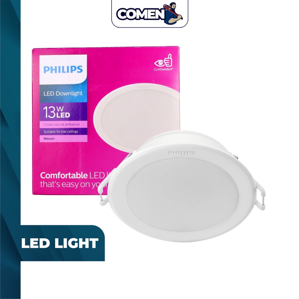 PHILIPS 13W Round Meson LED Downlight 59464 (Cool White) Home Office Room Ceiling LED Light ...