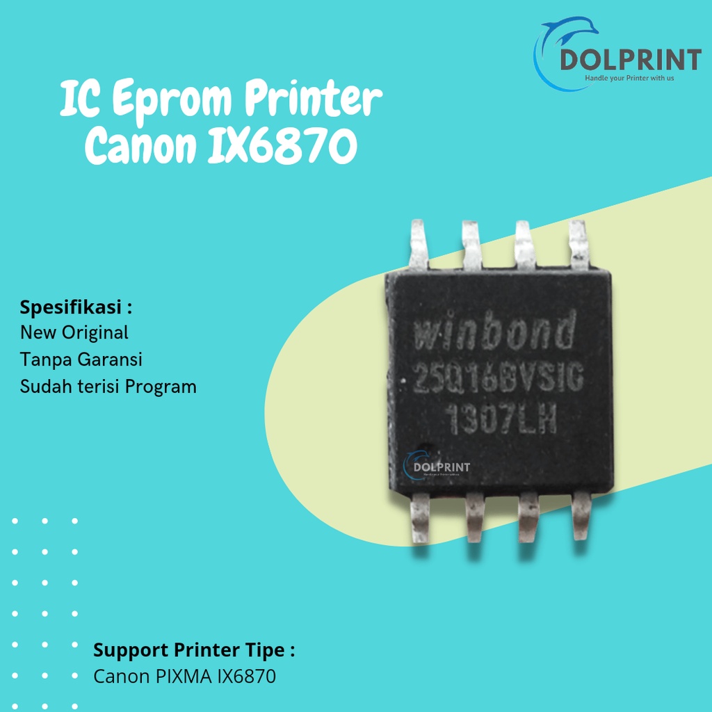 Ic Eprom Canon Ix6870, IC Eeprom Canon IX 6870, IC Counter 6870, IC ...