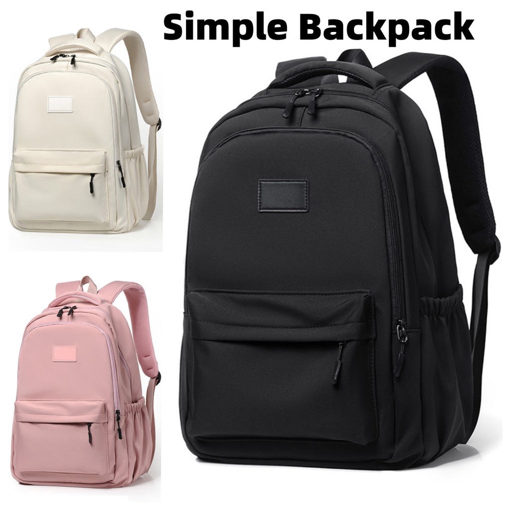 🔥🔥🔥low-price NEW Simple Backpack Casual Solid Color Simple Men and ...