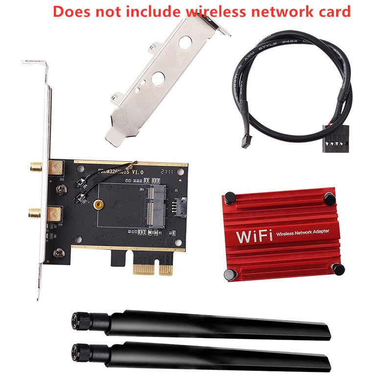 WiFi 6 Intel AX200 AX210 9260 8265 8260 M.2 To PCIE Express 1X Wireless ...