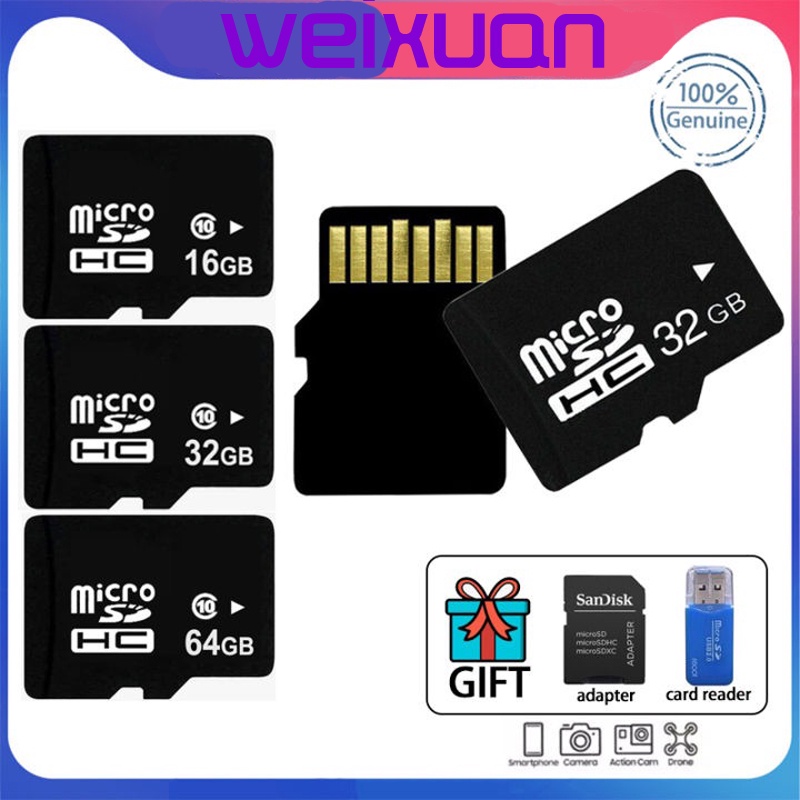 MicroSD Memory Card 100MB/s Class 10 for Phone, Dashcam, IP Cam ...