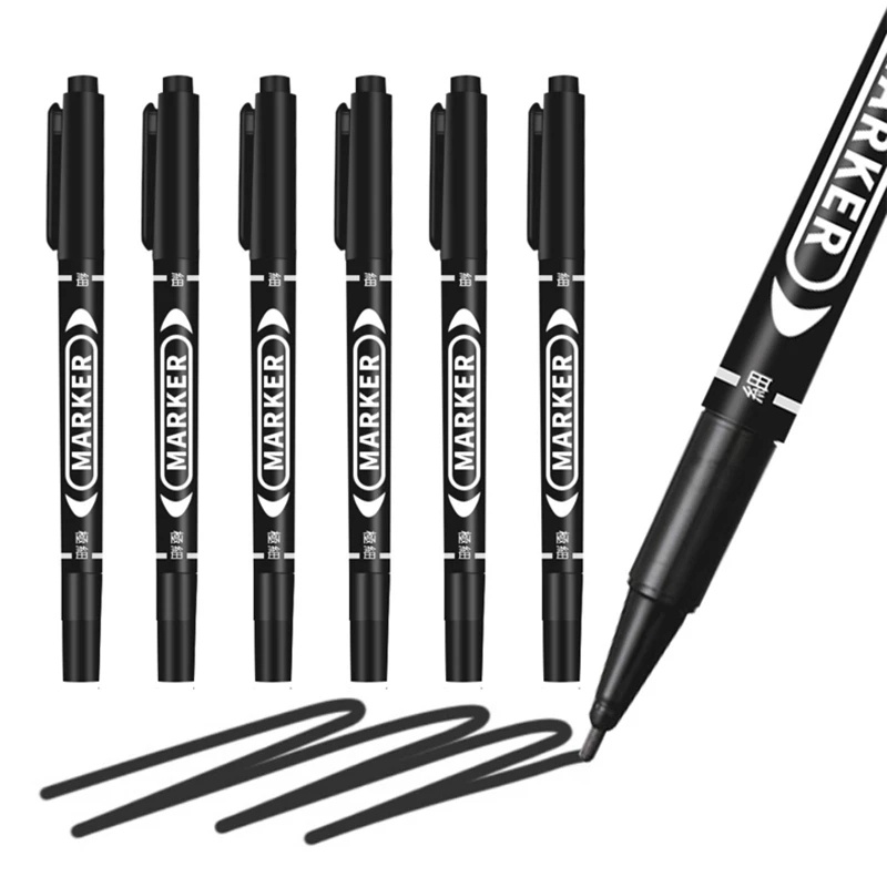 [Wholesale Price] Oily Waterproof Thin Nib Black Drawing Marking Pen ...