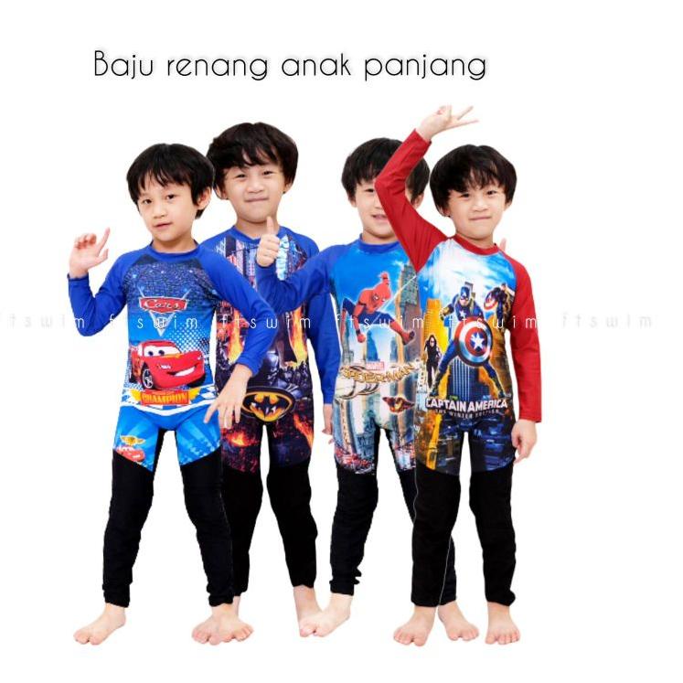 Character Long Boy's Swimsuit/Boy's Swimsuit Picture Kindergarten ...