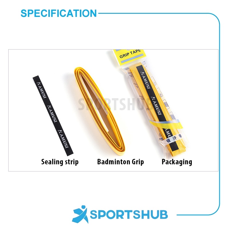 🇸🇬 Badminton Grip Anti Slip Tape Absorb Sweat Badminton Racket Grip ...