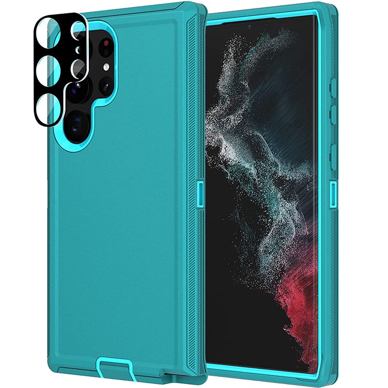 for Samsung S24 Ultra Case with Lens Camera Protector, 3-Layer Heavy ...