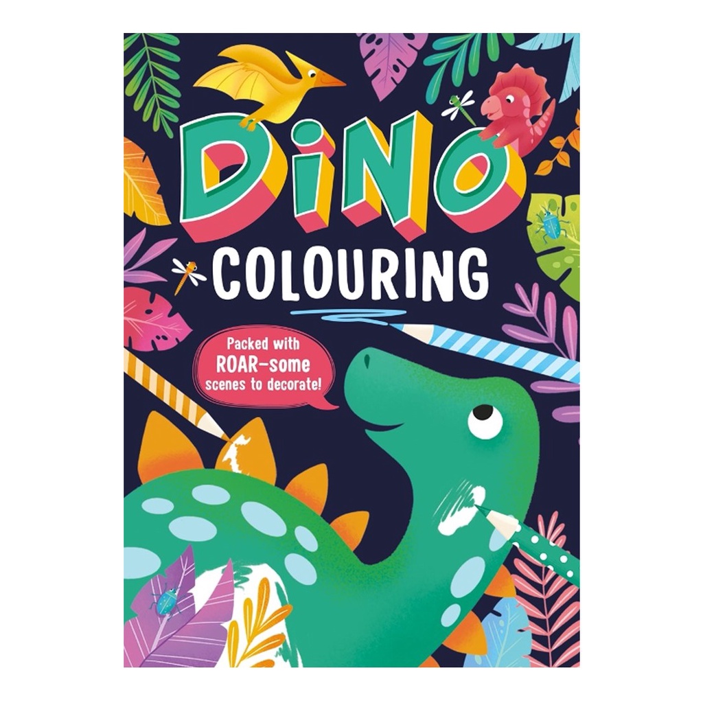 Dinosaur Colouring Book For Kids To Color & Explore Different Types Of ...