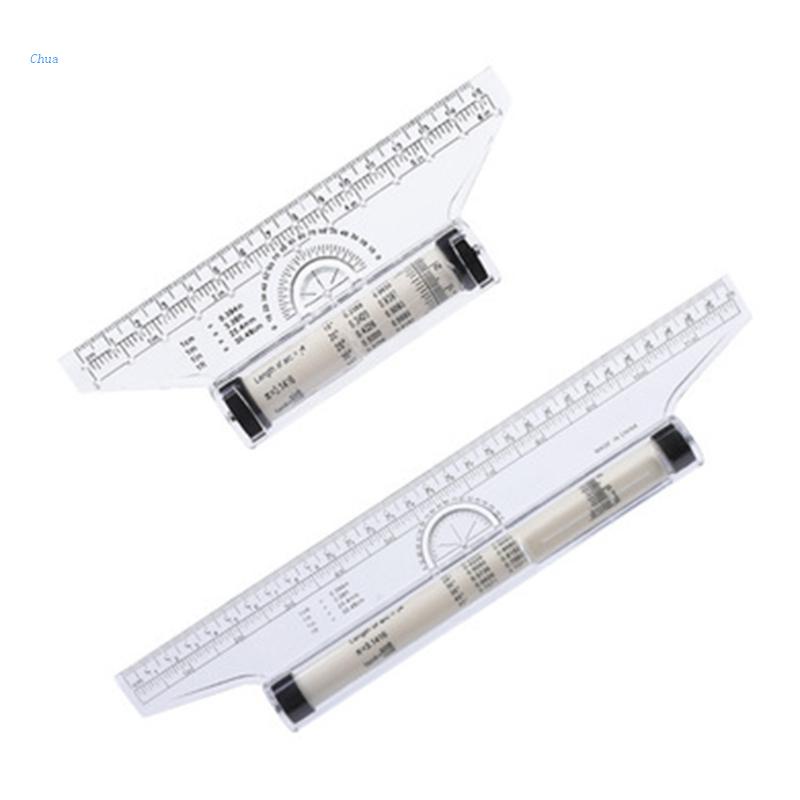 Chua Plastic Measuring Rolling Ruler Drawing Roller Ruler Parallel ...