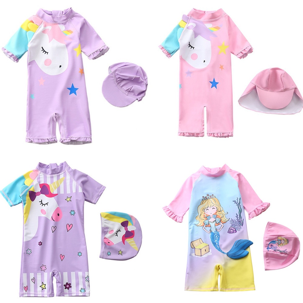 Bellini - NEW Set of girls' swimsuit and hat with cartoon motif - P13 ...