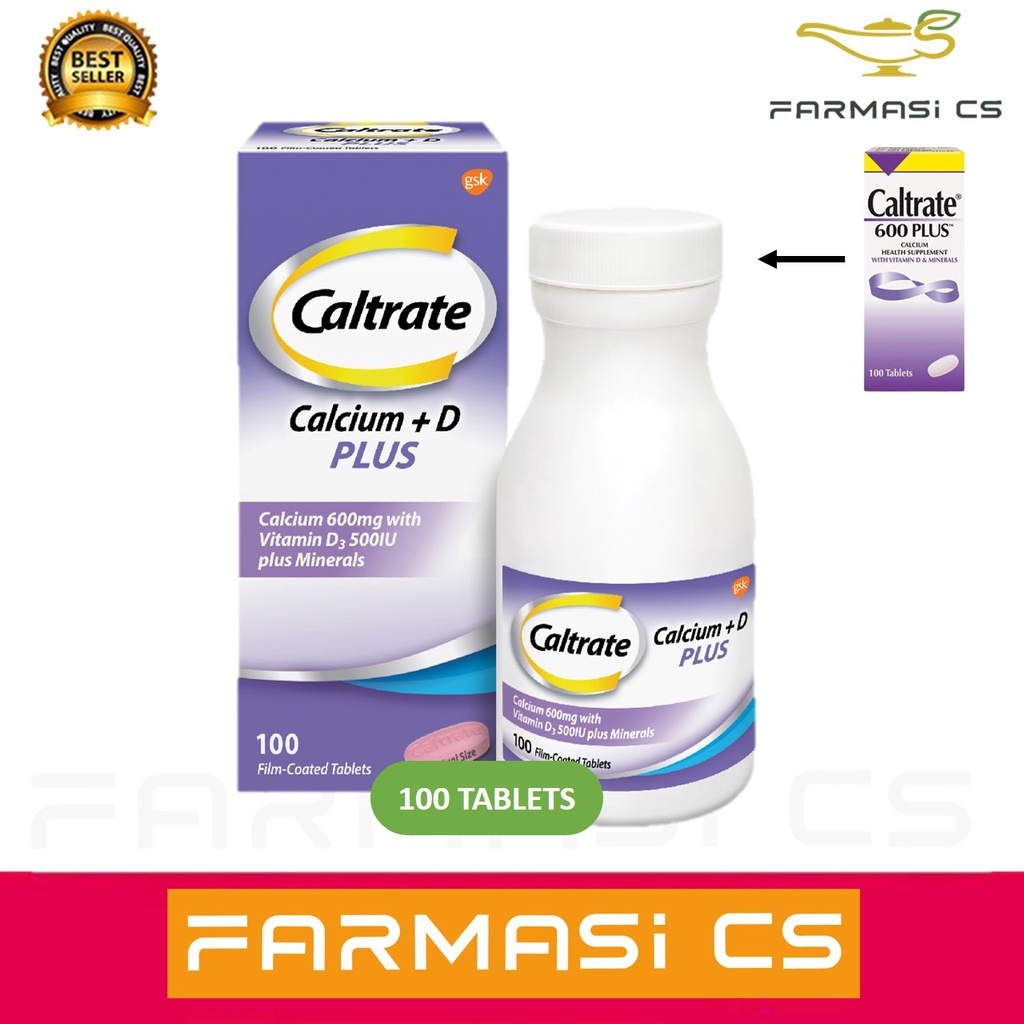Caltrate Calcium + D Plus 100 tablets EXP:12/2025 [ For bone teeth ...