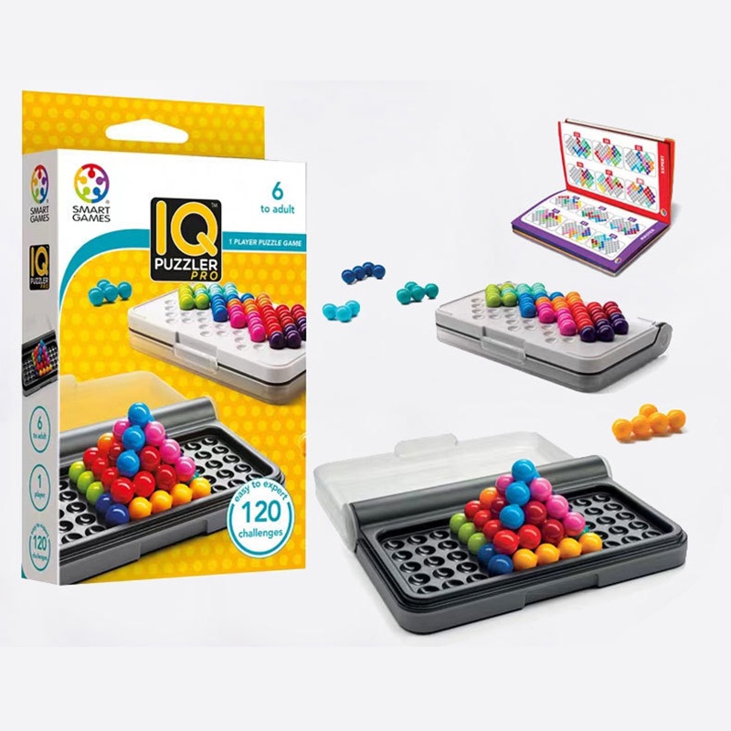 120 Challenges Smart IQ Games 3D Bead Puzzle, Kids Logical Reasoning ...