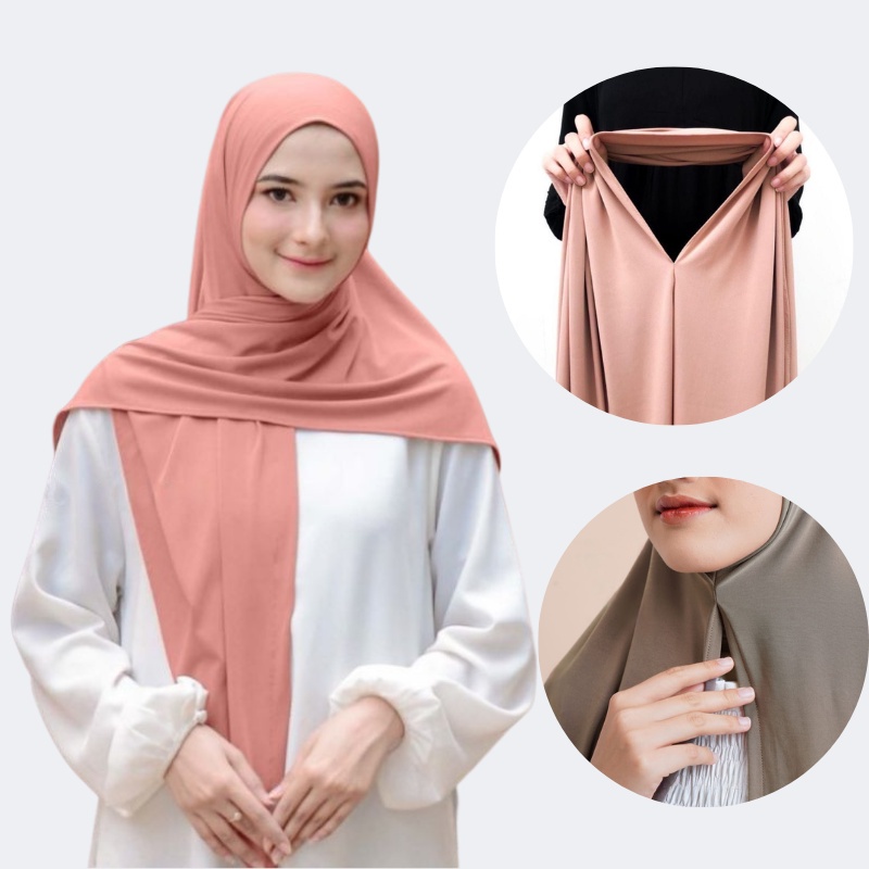 Humairoh Hijab - Instant Triangle Hijab Premium Jersey Hijab Instant ...
