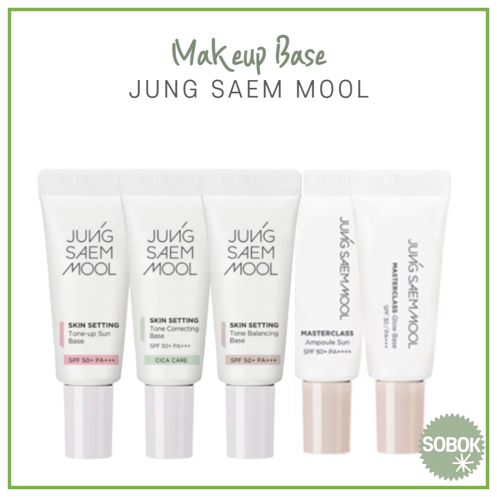 [JUNG SAEM MOOL] Makeup base SPF50+ PA+++ 5ml 5 Types JUNGSAEMMOOL Skin Setting Base Masterclass ...